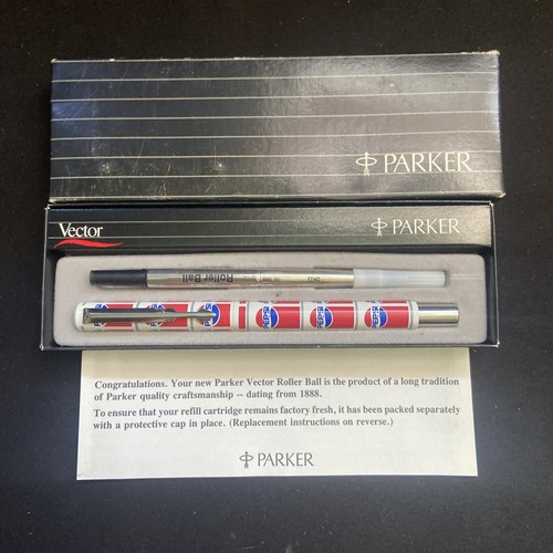 Vintage Limited Edition Pepsi Parker Vector Rollerball Pen. New In Box ...