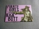 PIRATE GIRLS KICK BUTT 3" x 2" Metal Refrigerator Magnet | eBay