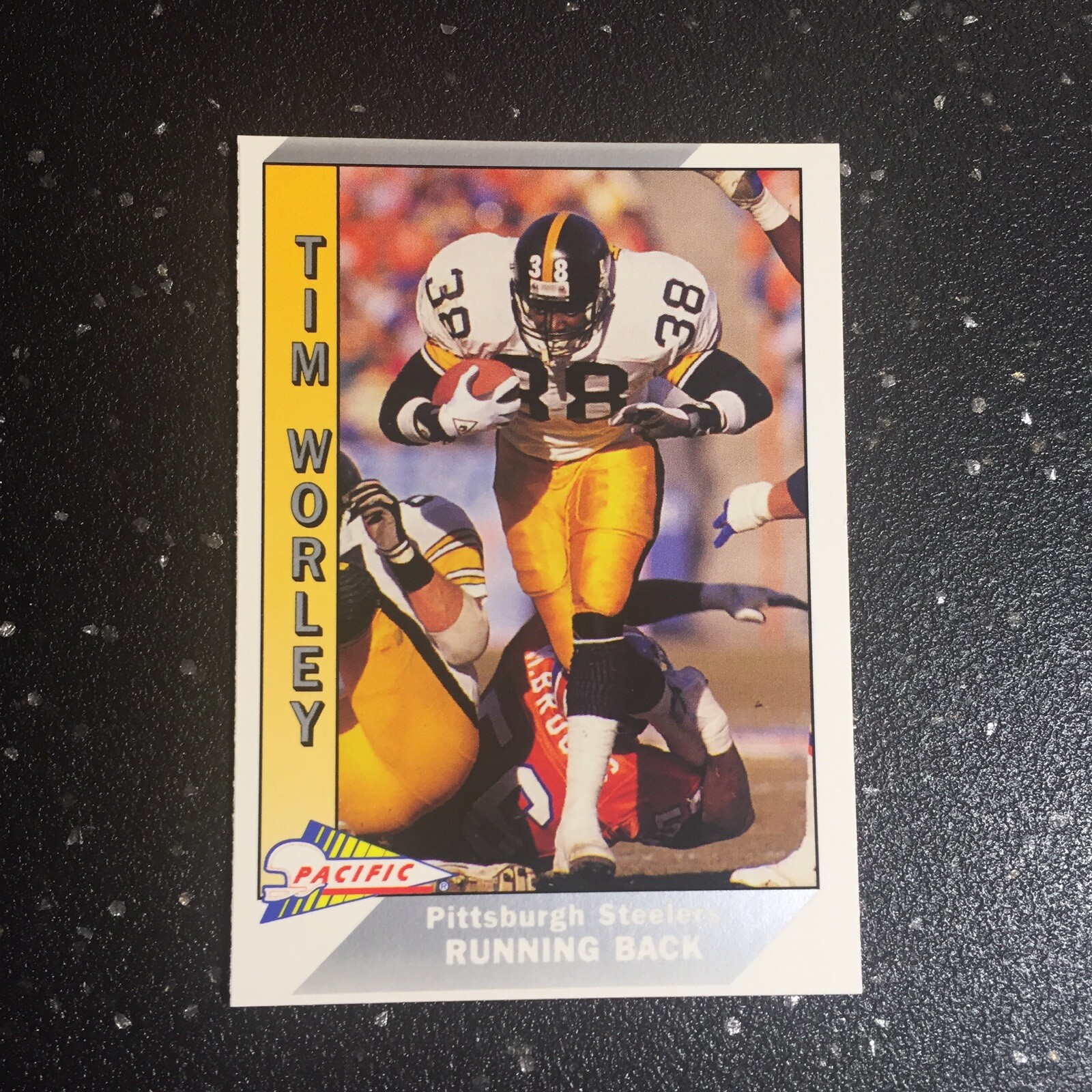 Tim Worley 1991 Pacific Football #434 NFL Pittsburgh Steelers Running ...