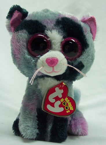 TY Beanie Boos BIG EYED LINDI THE CALICO CAT 5" Plush STUFFED ANIMAL ...