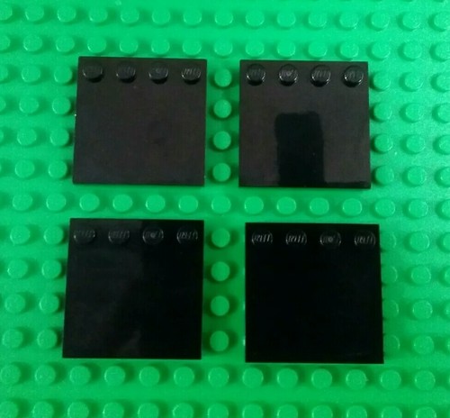*NEW* Lego Black 4x4 Stud Base plates Smooth Baseplates Platforms - 4 ...