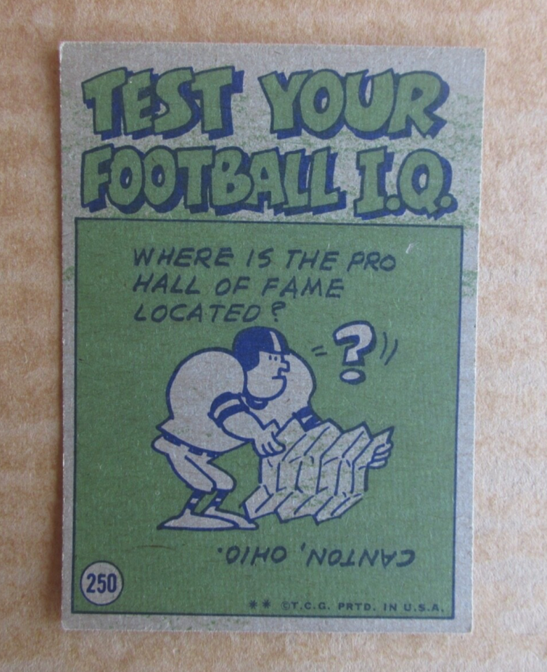 1972 TOPPS FOOTBALL MEL FARR #250 SIGNED AUTOGRAPHED ACTION CARD ...