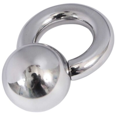 Big Ball Chunk Ring - 1" Heavy Threaded Ball, PA or Guiche Body Piercing Jewelry | eBay