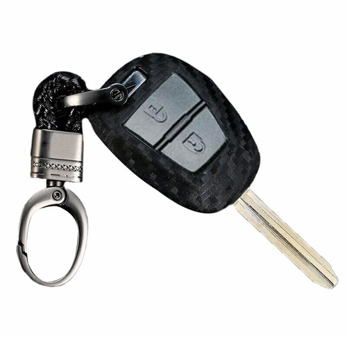Stylish Carbon Fiber Key Cover for Isuzu DMAX DMAX Mux 2 Buttons Remote ...