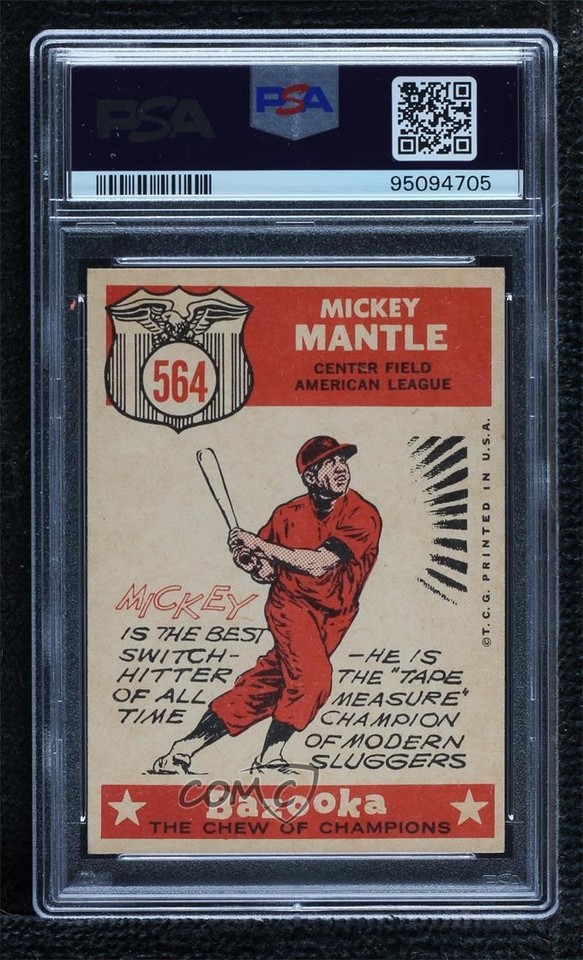 1959 Topps High # Mickey Mantle #564 PSA 5 HOF | eBay