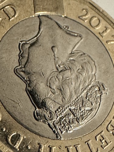 Very Rare 2017 £1 Pound Coin Royal Mint Error -Double Circle Queens ...