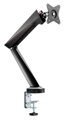 Kogan Full Motion Spring-Assisted RGB Gaming Monitor Mount with USB Hub ...