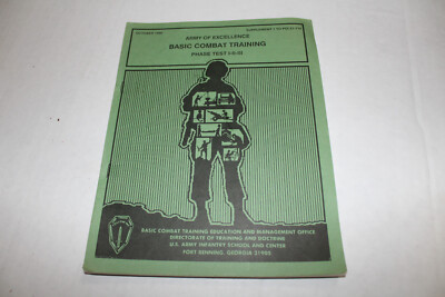 US GI Field Testing Manual Basic Combat Training Phase Test 1-2-3 Oct ...