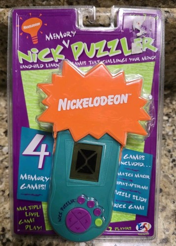 Vintage Nickelodeon Nick Puzzler Electronic Hand Held 4 Games NEW ...