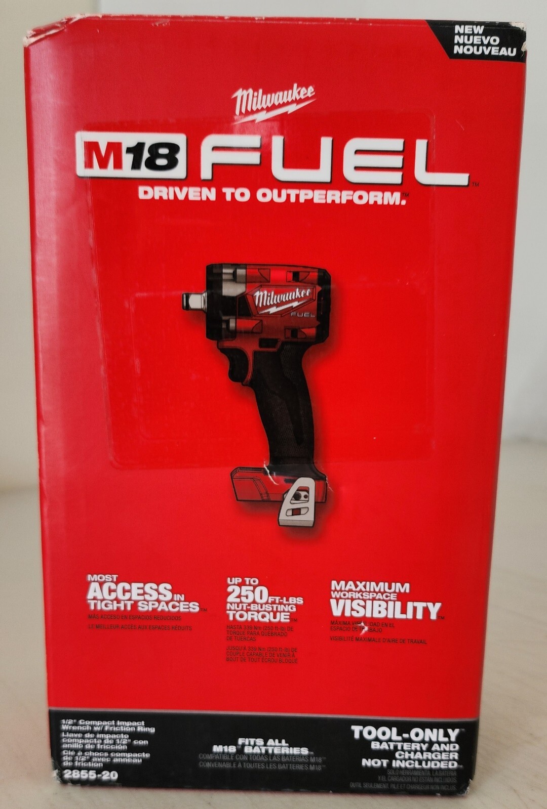 Milwaukee 2855-20 18V Compact Impact Wrench for sale online | eBay