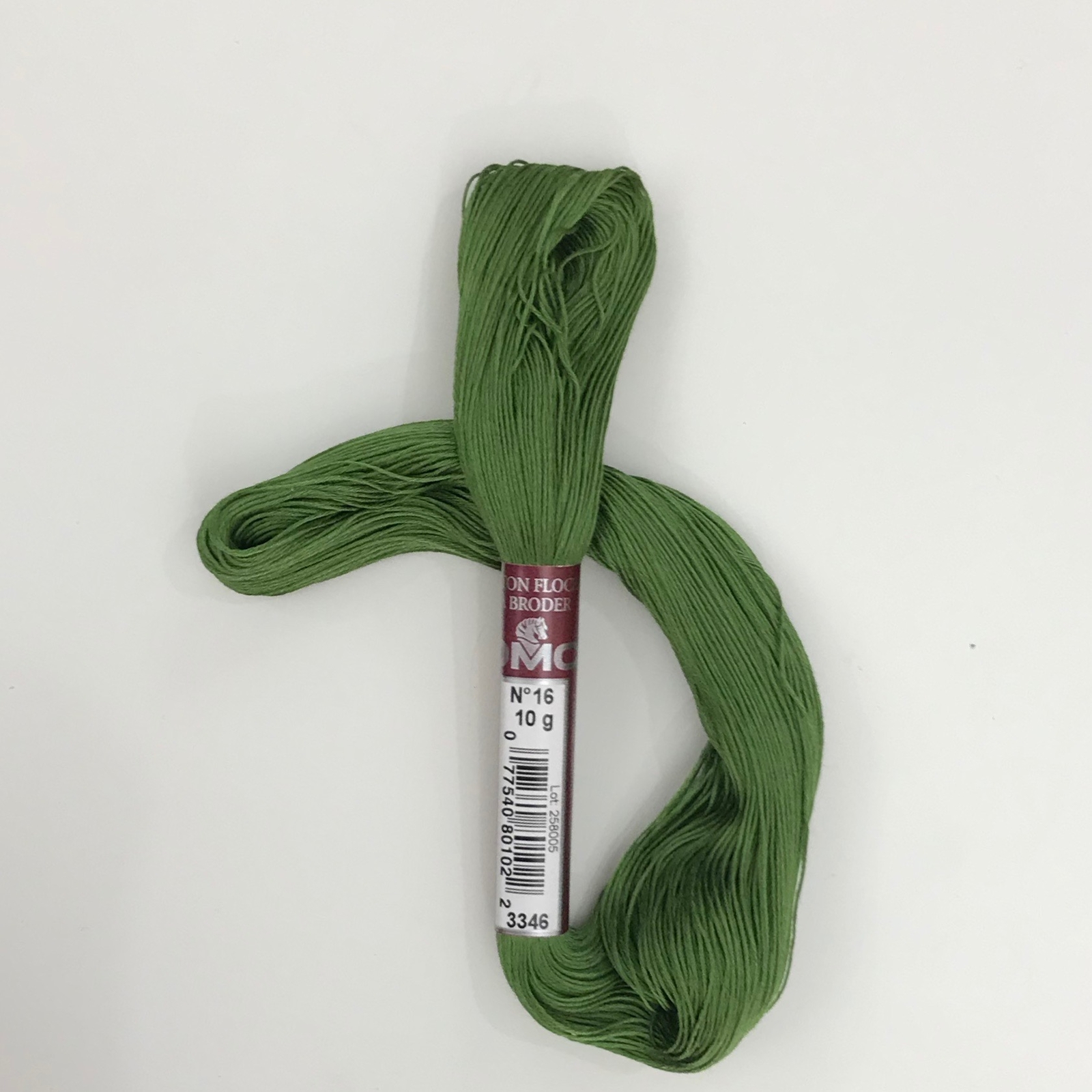 DMC #3346 Green Floche cotton thread smocking embroidery needlework ...