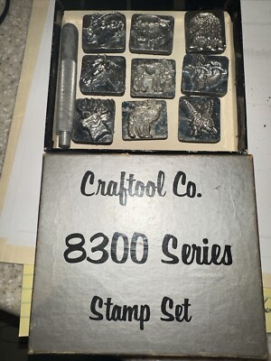 Vintage Craftool Co. 8300 Series Nine Leather Stamps Leather Dies | eBay