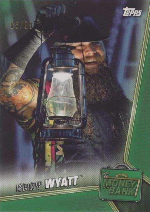 2019 Topps WWE Money in the Bank - Bray Wyatt #19 Green /99 for sale ...