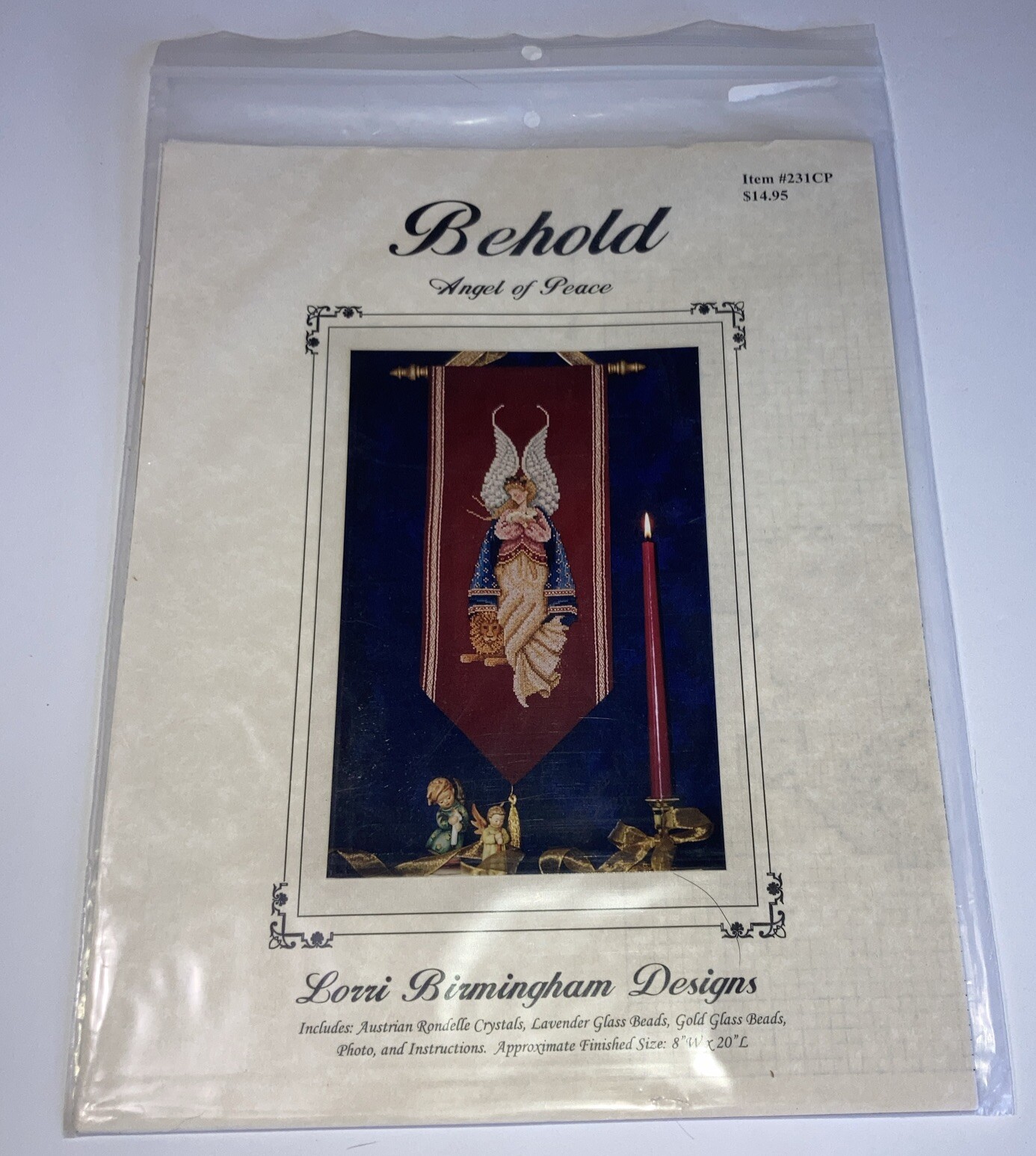 Lorri Birmingham Designs Behold Angel Of Peace Cross Stitch Kit ...