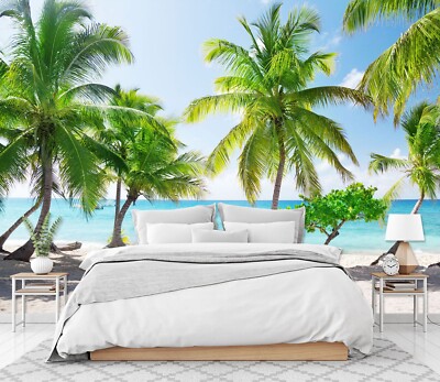 3D Coconut Tree I1705 Wallpaper Mural Self-adhesive Removable Sticker ...