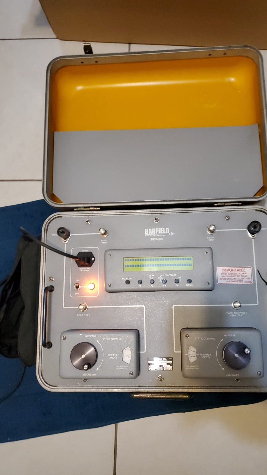 DIGITAL PITOT-STATIC TEST SET, DPS 400, BARFIELD | eBay