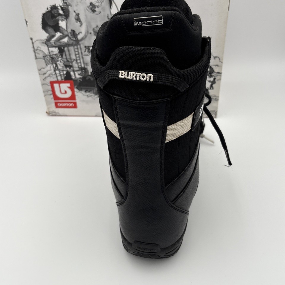 Burton Invader Imprint 1 Mens Sz 8 Snowboard Boots Lace Up Black Flaws ...
