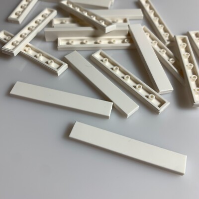 20 per lot NEW LEGO White 1x6 Tiles (6636/663601) modular finishing | eBay