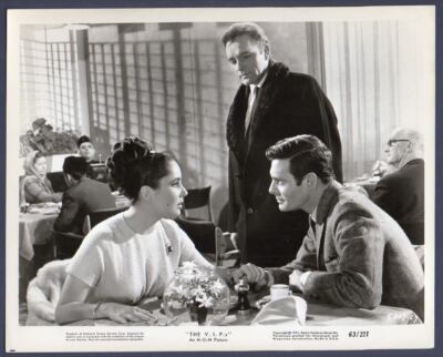 Elizabeth Taylor RICHARD BURTON Louis Jourdan THE V.I.P.s 1963 Orig ...