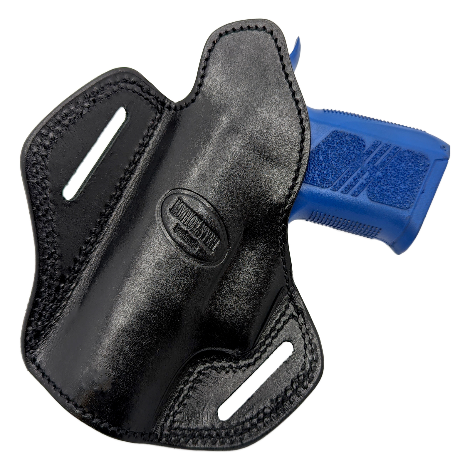 OWB RH Concealable Leather Belt Holster W/ Comfort Tab Fits CZ 75 P-07 ...