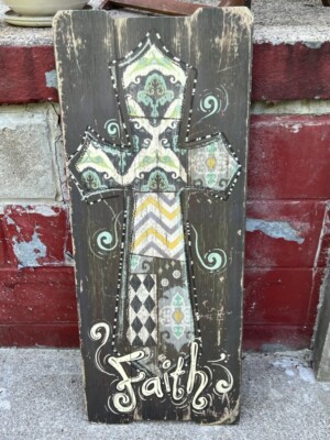 Faith Religious Christian Antique Style Wall Decor Home Accents Hobby ...