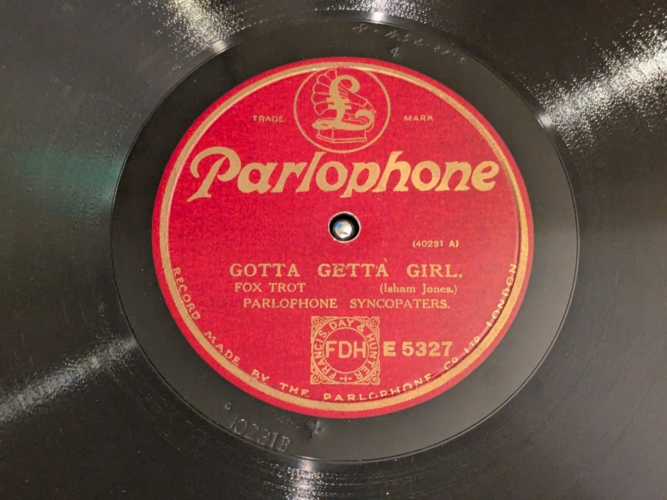 Goofus Five Parlophone E5327 Go Long Mule Gotta Getta Girl Jazz 78 ...