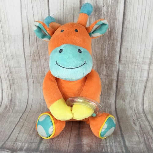 Manhattan Toy Company Giraffe Plush Stuffed Animal Toy Teether Ring ...