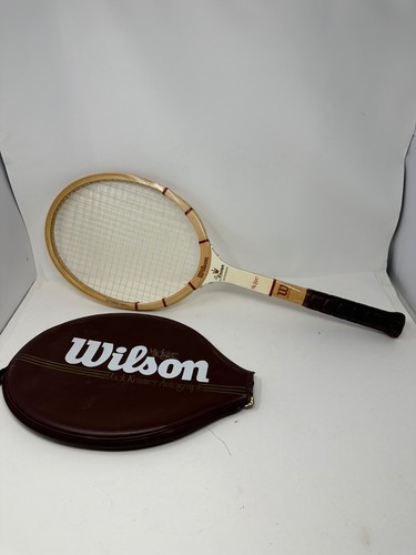 Wilson Jack Kramer Autograph TENNIS RACKET Antique Vintage 4-1/2 GRIP ...