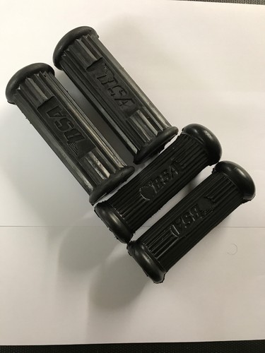Bsa A7 A10 B31 C15 B40 Front And Rear Footrest Rubbers With BSA Logo ...