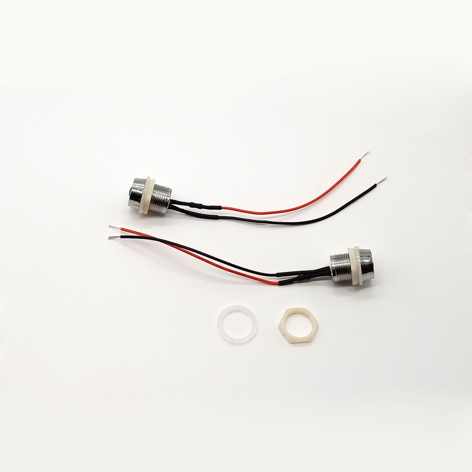 10mm Pre-Wired LEDs With Holders 13mm Panel Mount 3V 6V 9V 12V 24 36V ...
