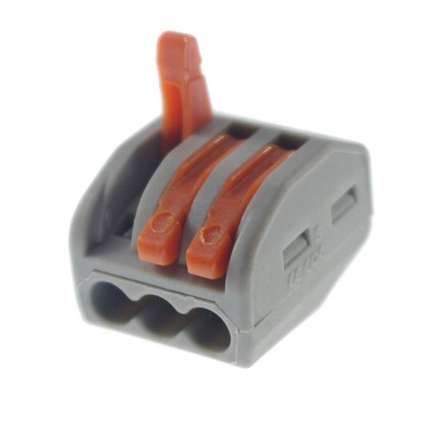 10 Cable Terminal Wire Connector (3 Pin 32A Push Clamp Solderless) #F7 ...