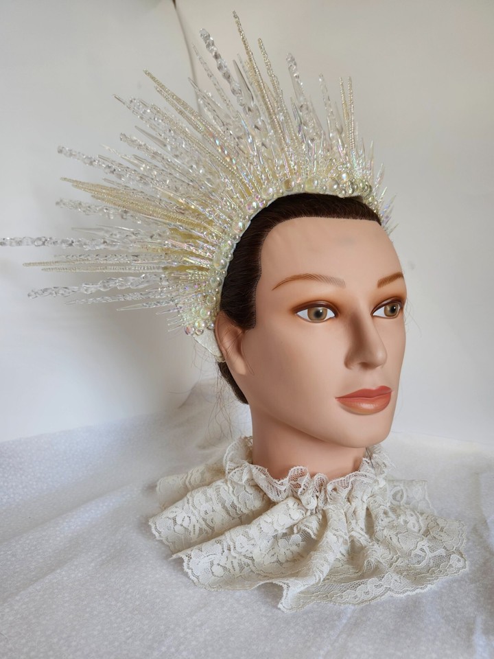 Ice queen headpiece crown clear white sparkling | eBay