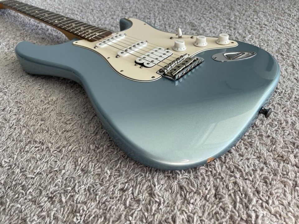 Fender Standard Stratocaster 2002 MIM HSS Agave Blue Frank Thomas ...