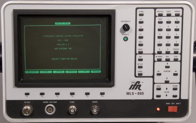 IFR/Aeroflex MLS-800 Ground Landing Station Simulator/Microwave Test ...