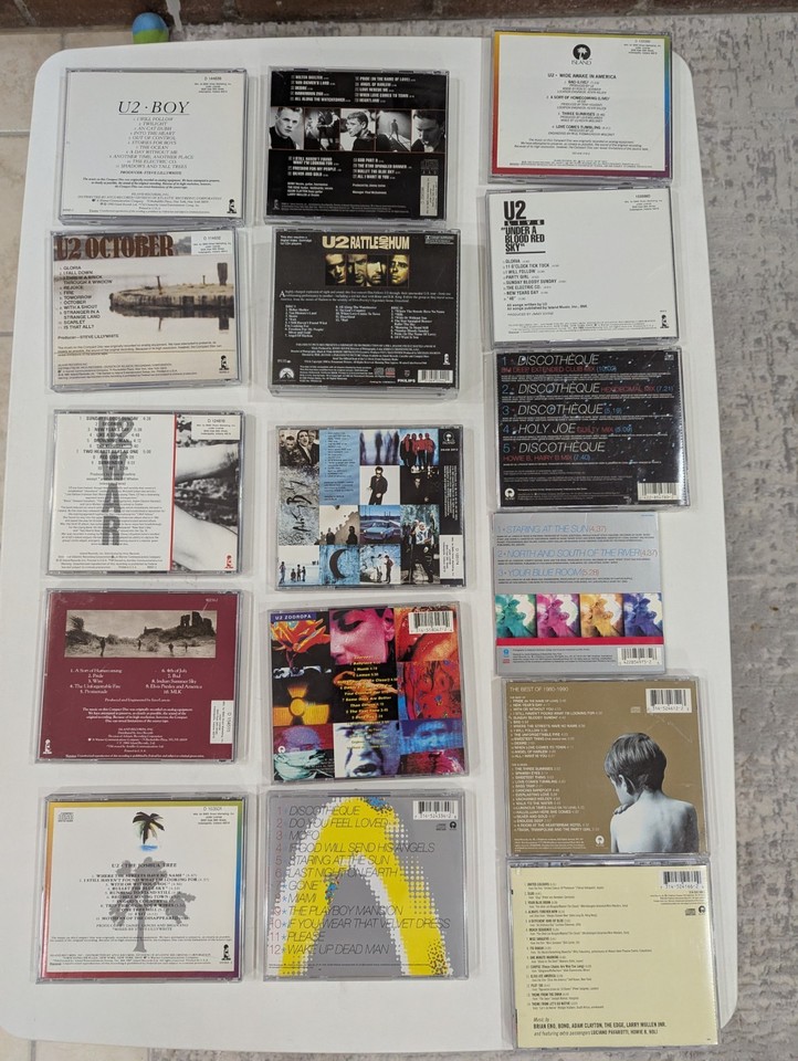 Lot 16 CDs + 1 VCD U2 from 1980-2000 Very Good Condition Private ...