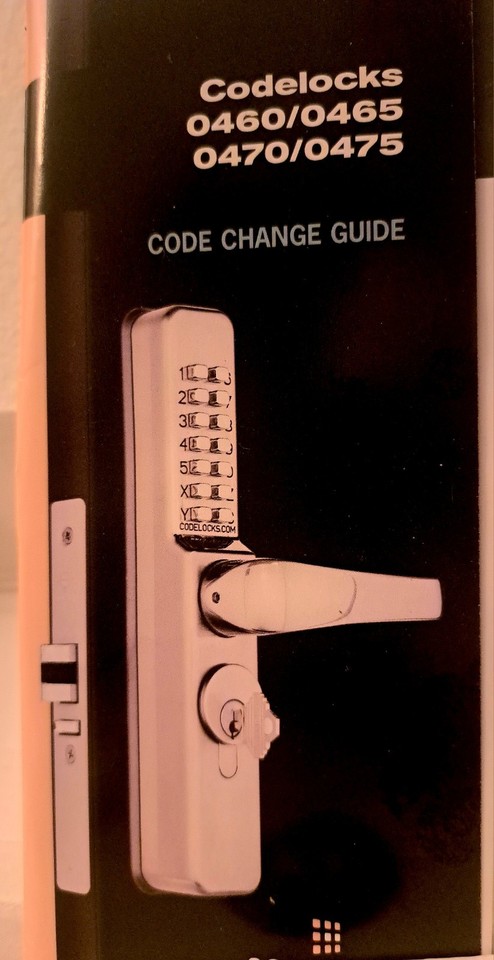 Codelocks CL460-SS Narrow Stile Mechanical Latch Lock, Stainless Steel ...