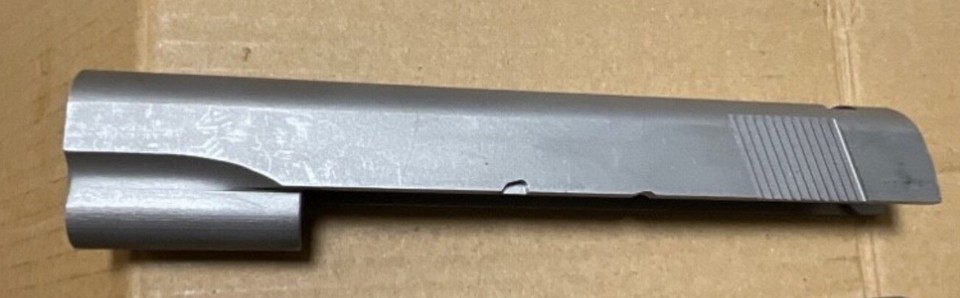 COLT Blank 1911 No Dovetails Rollmarks STAINLESS STRIPPED SLIDE 45 Auto ...