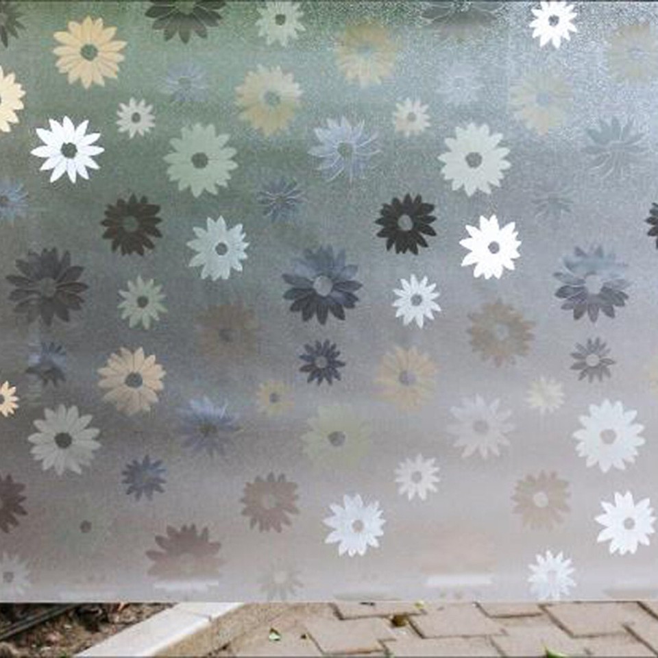 Electrostatic Frosted Glass Film Window Sticker Glue-Free Stickers ...