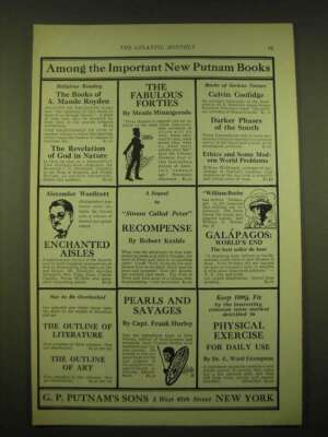 1924 G.P. Putnam's Sons Ad - Among the important new Putnam Books | eBay