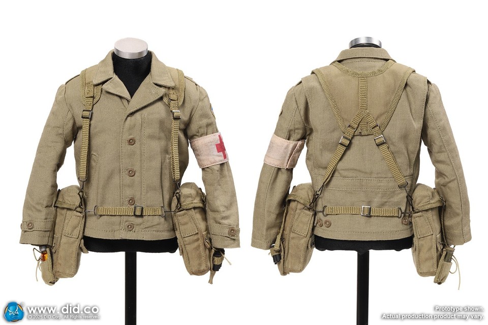 1:6 Scale DiD WWII US 2nd Ranger Battalion Medic Wade M41 Field Jacket ...
