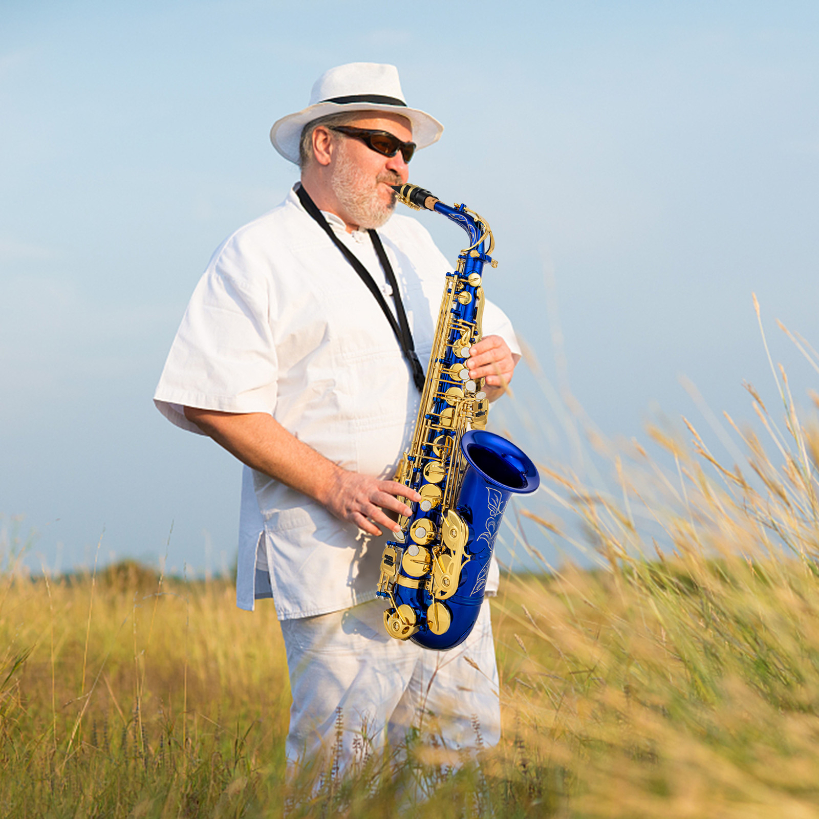 Professional Eb Alto Saxophone Brass E Flat Sax 802 Key Type for ...