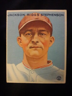 1933 Goudey Jackson Riggs Stephenson Excellent Condition!! Don't Miss ...