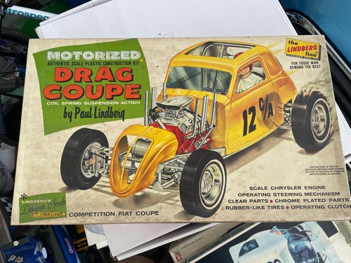 1965 1/12 scale Paul Lindberg Motorized Drag Coupe Model Kit | eBay