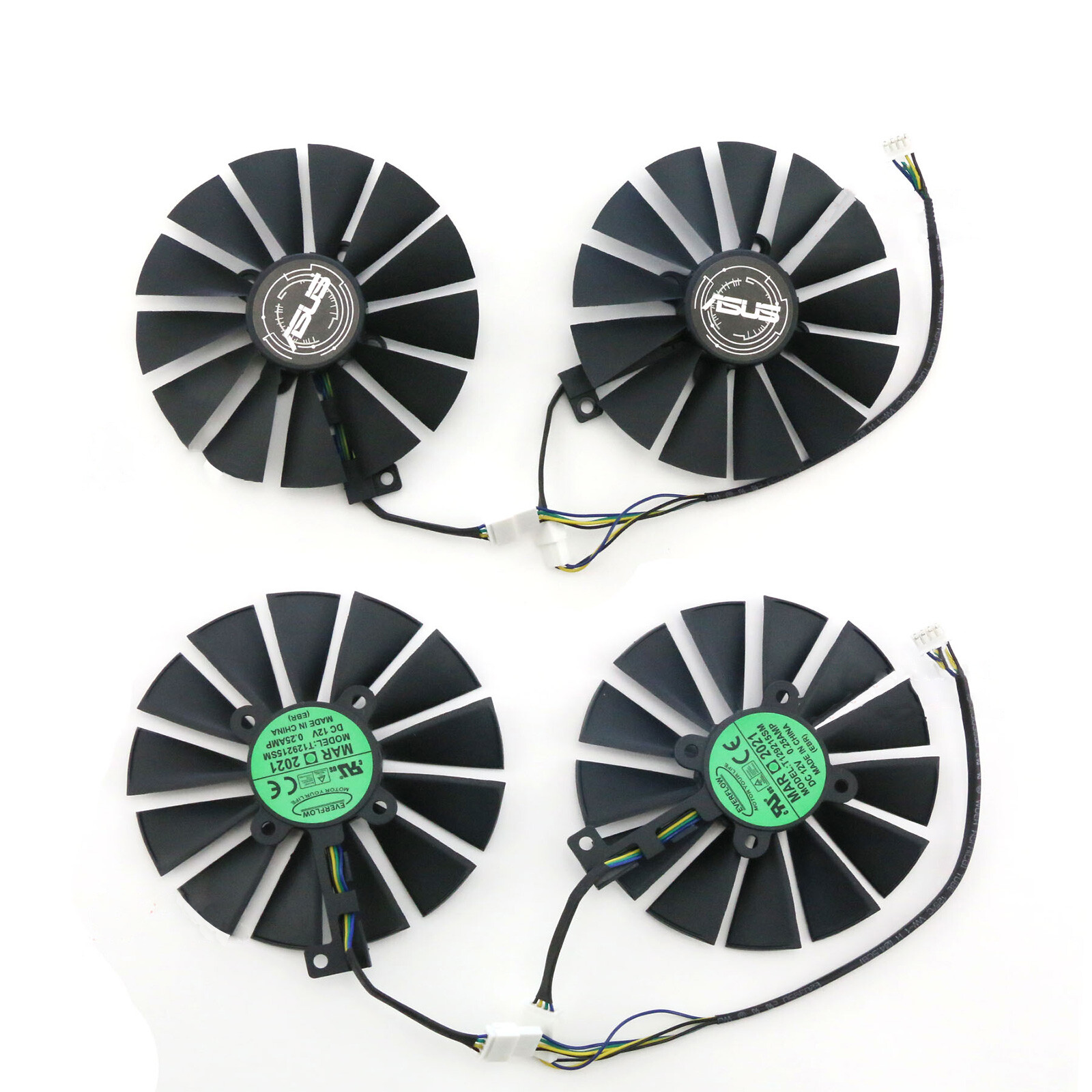1/2pcs T129215SM Cooling Fan Graphics Card Cooler Fan for ASUS STRIX ...