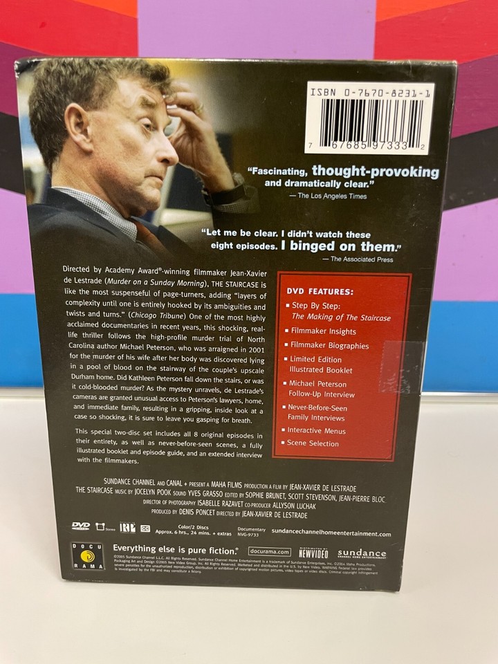 The Staircase DVD Docudrama Sundance Documentary True Crime ...