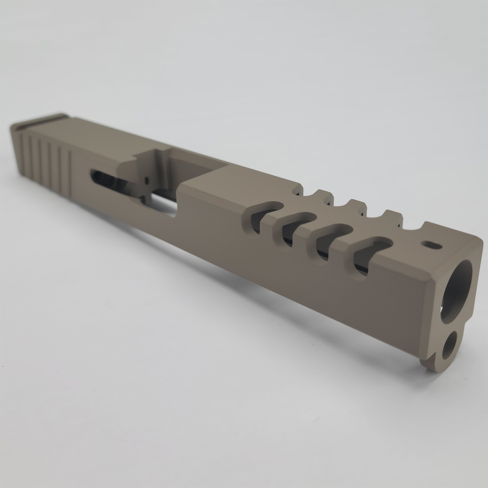 G19 SLIDE GEN 1-3, FDE CERAKOTE, 8 PORT CUT, REAR SERRATIONS | eBay