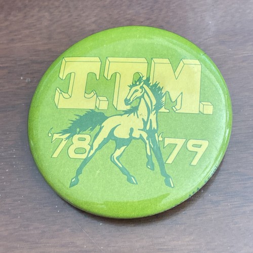 Vintage 1978-1979 ITM Stallions Horses Mustangs Pin Back Button 2.25 ...