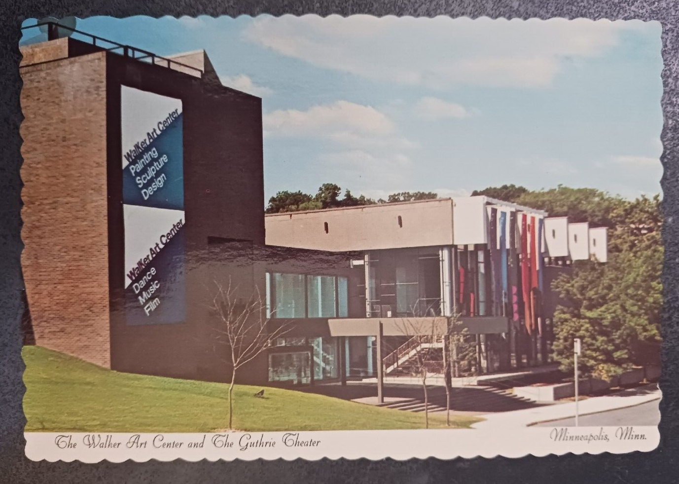 vtg postcard Walker Art Center & Guthrie Theater Minneapolis MN unposted scallop | eBay