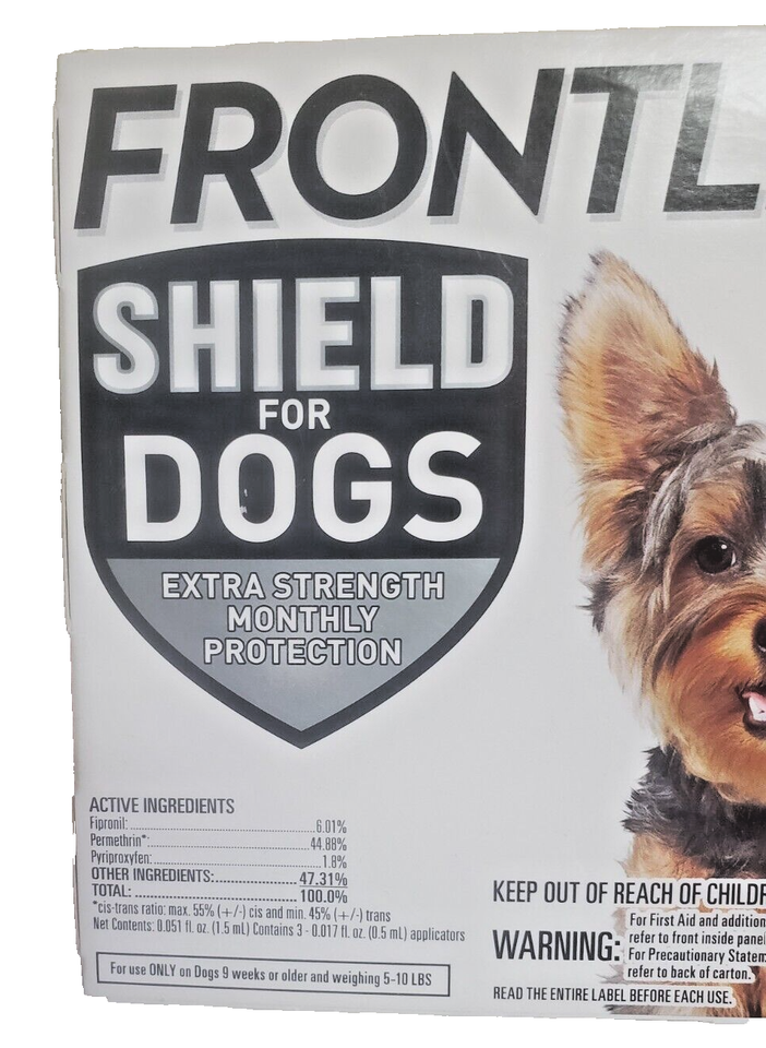FRONTLINE Shield Flea & Tick Treatment for Dogs, XS ( 5-10 Lbs 3 Doses ...