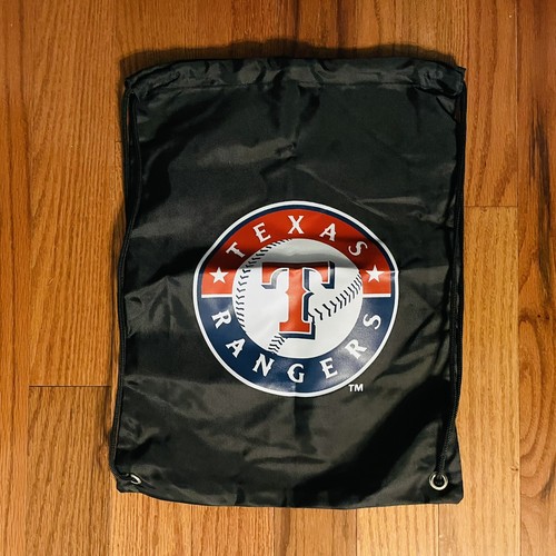 Texas Rangers MLB Drawstring Bag Backpack Cinch Sack Black White Blue ...